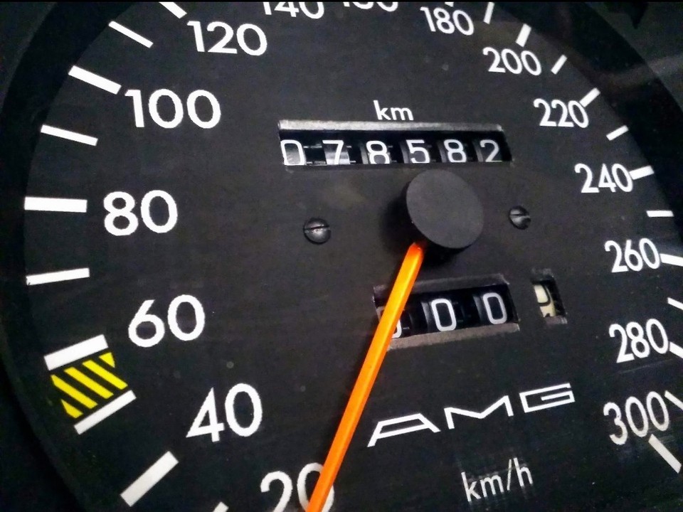 Mercedes W126 W124 R107 AMG speedometer conversion service 300km/h or ...