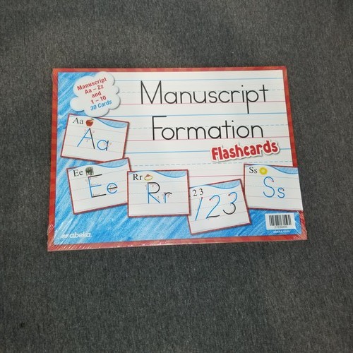 Abeka Manuscript Formation Flashcards Aa/Zz & 1-10 NEW | eBay