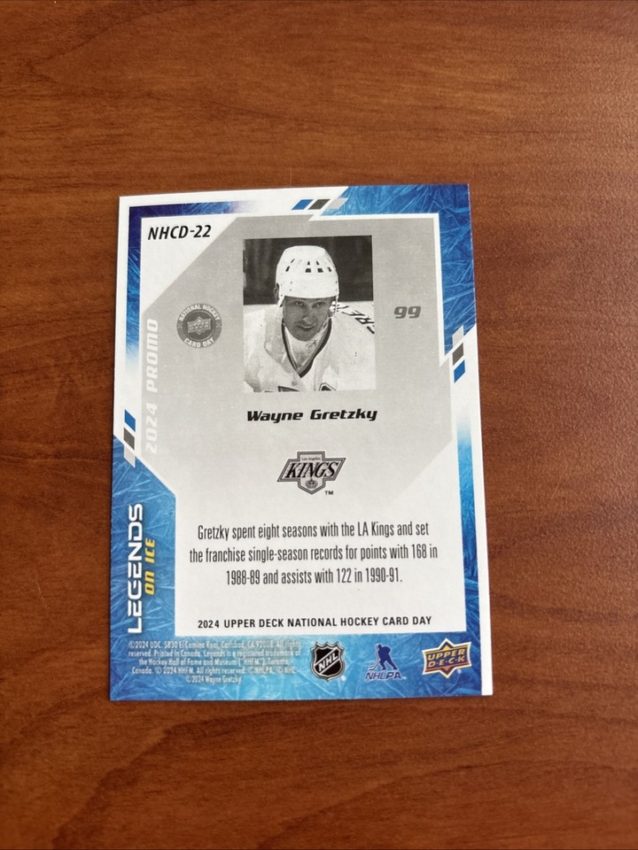 2024 Upper Deck National Hockey Card Day - Wayne Gretzky #NHCD-22 | eBay