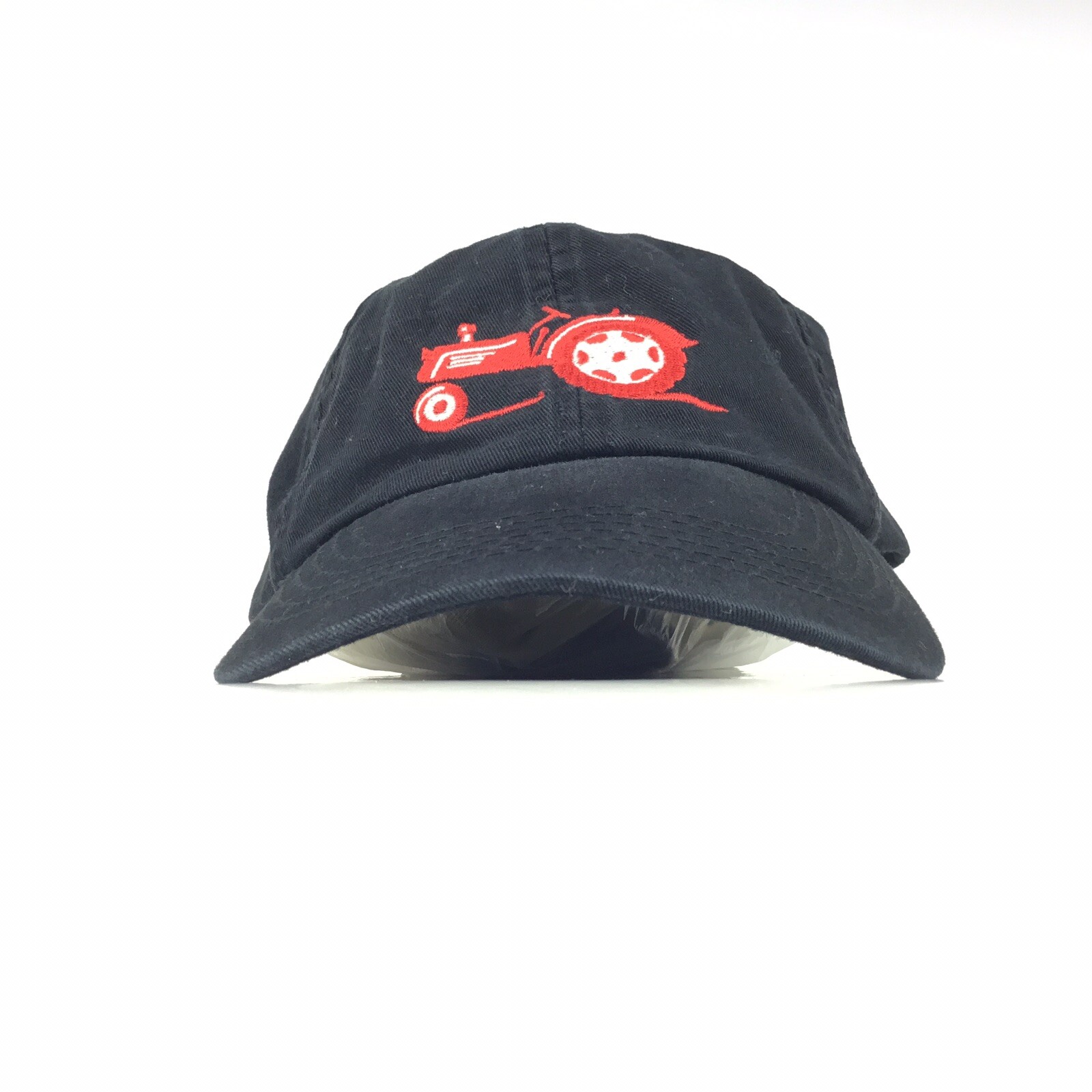 Red Tractor Cafe Black Baseball Cap Hat Adj. Adult Size Cotton | eBay