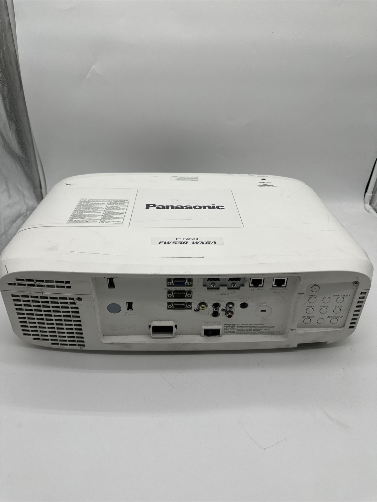 Panasonic PT-FW530 3 LCD Projector | 4500 ANSI Bright & Clear HDMI 94 ...