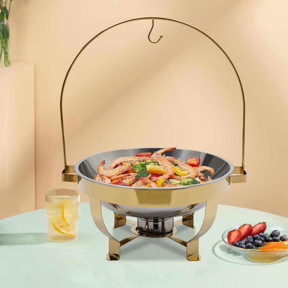 Gold Chafing Dish Buffet Set, Buffet Servers, Round Buffet Sets | eBay