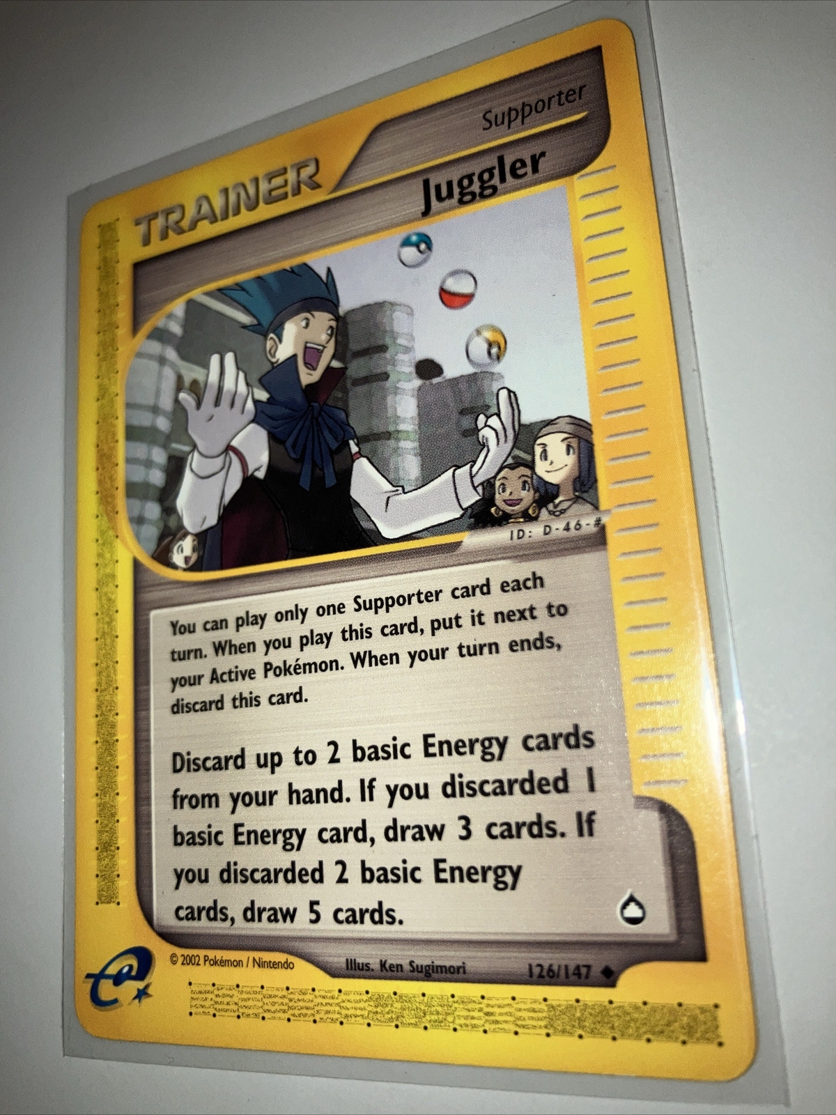Pokemon TCG Juggler 126/147 Aquapolis E-Reader Trainer Card Regular | eBay