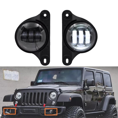 LED Fog Lights Lamps For Jeep Wrangler JK&JKU 10th ANNIVERSARY RUBICON ...
