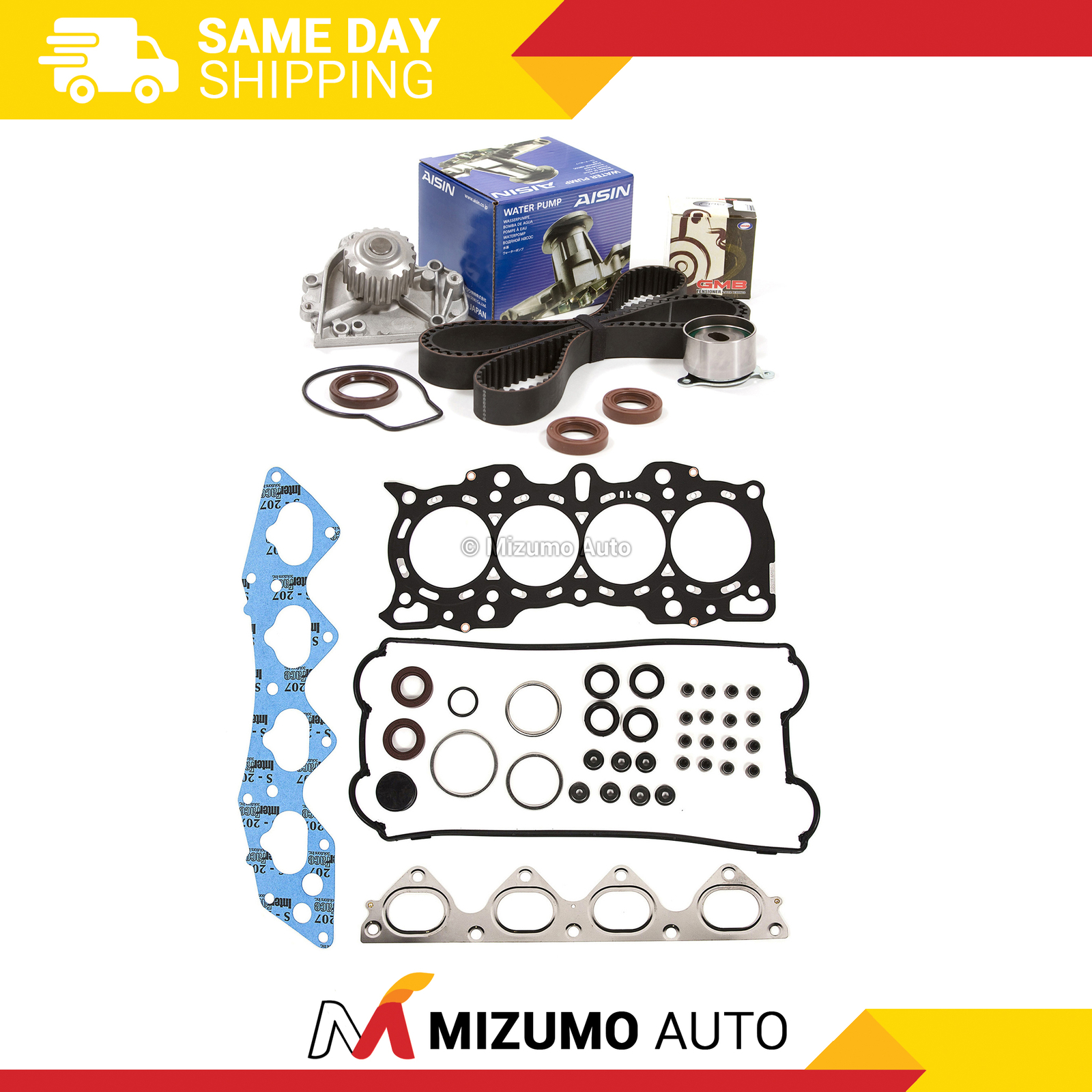 Head Gasket Set Timing Belt Kit AISIN Water Pump Fit 97-01 Honda CR-V ...
