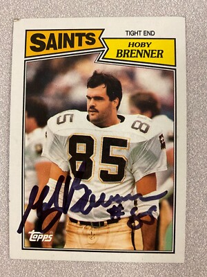 Hoby Brenner signed NEW ORLEANS SAINTS card 1987 Topps | eBay