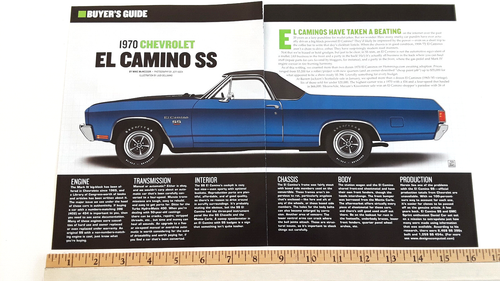 1970 CHEVROLET EL CAMINO SS ORIGINAL 2019 ARTICLE | eBay