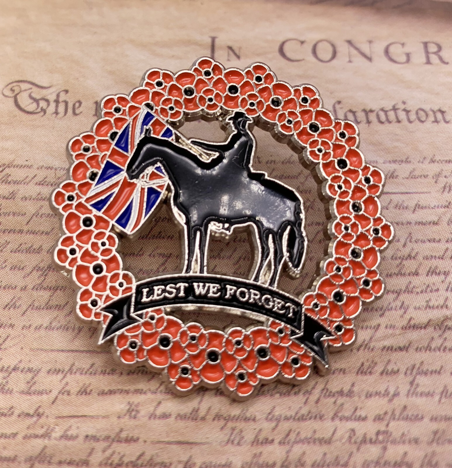 2024 Uk Poppies Pin Badge Brooch Remembrance Pins Military Veterans ...