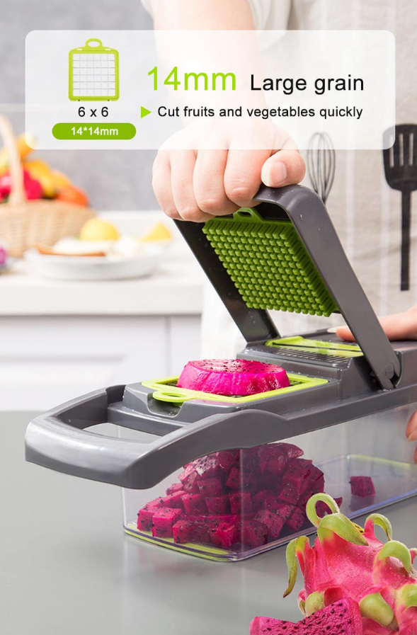 15-In-1 Vegetable Fruit Chopper Cutter Food Onion Veggie Dicer Slicer ...