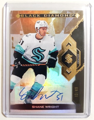 SHANE WRIGHT 2022-23 UD BLACK DIAMOND ROOKIE AUTO #BDB-SW GOLD RC ...