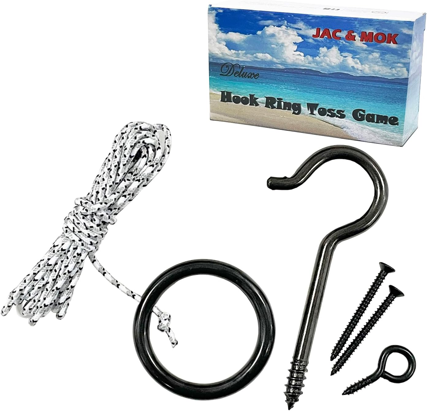 Hook and Ring Toss Game-Diy Kit Swing Target Game -Ring Toss Game Set ...