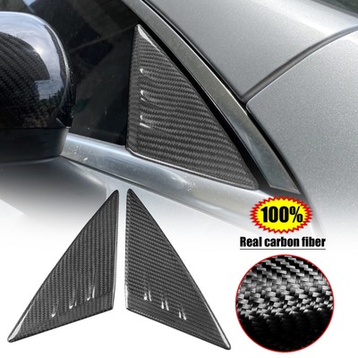Dry Carbon fiber A-Pillar Front Triangle Cover Trim For Benz W118 CLA ...