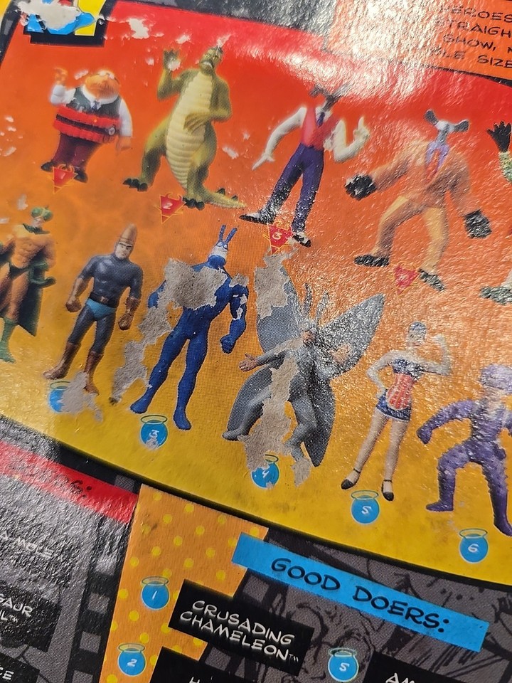 Vintage 1994 Bandai The Tick And Human Bullet Action Figures Damaged ...