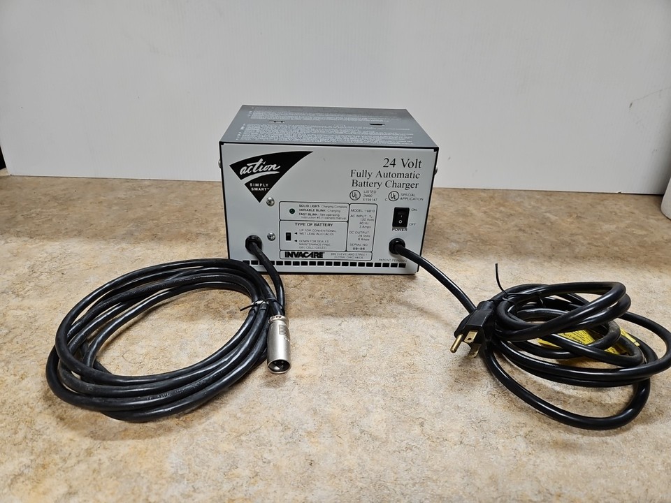 Invacare 16810 Wheelchair Battery Charger Fully Automatic 24 Volt 8 Amp ...