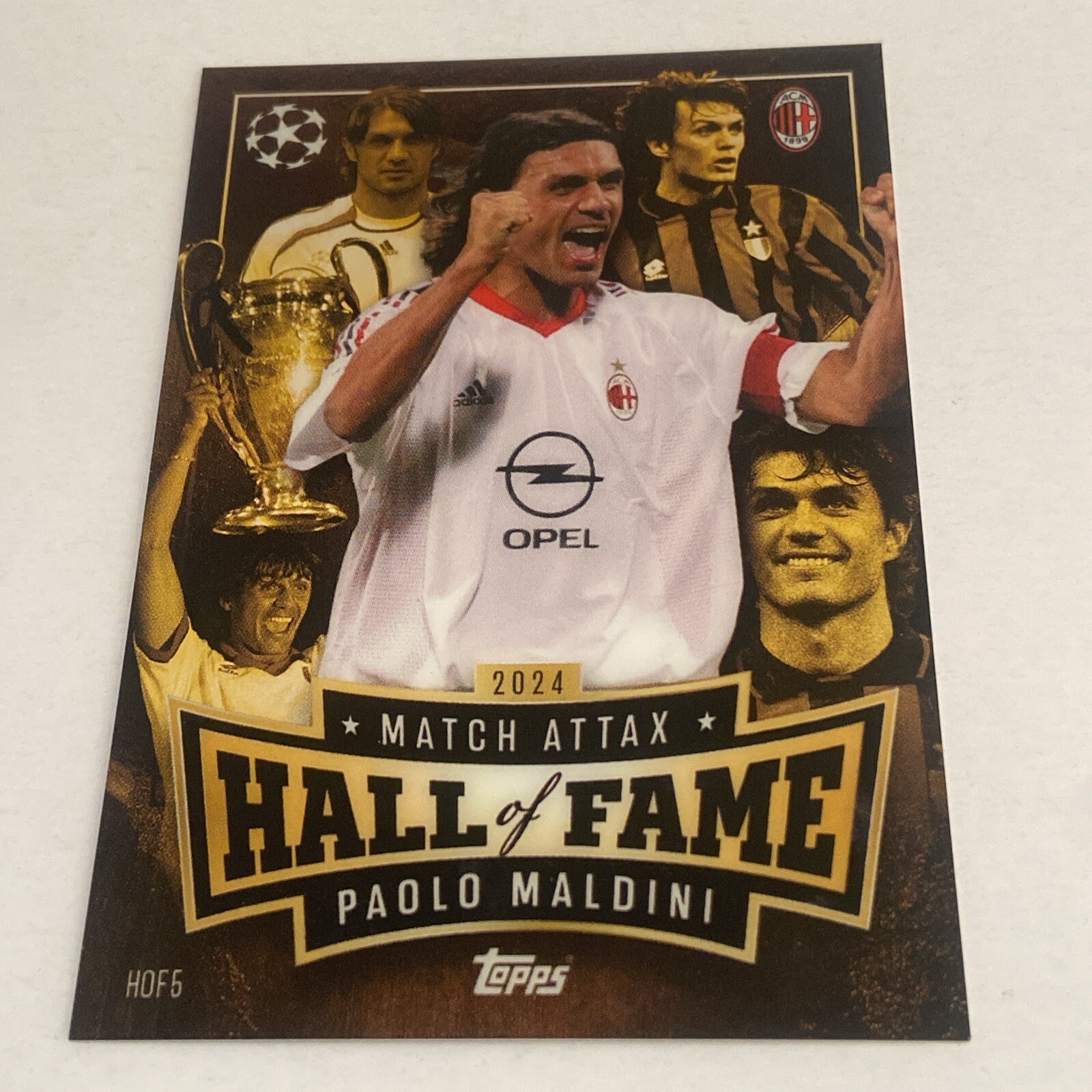 MATCH ATTAX 2024/25 HOF 5 PAOLO MALDINI (MILAN) HALL OF FAME 2024 MINT ...