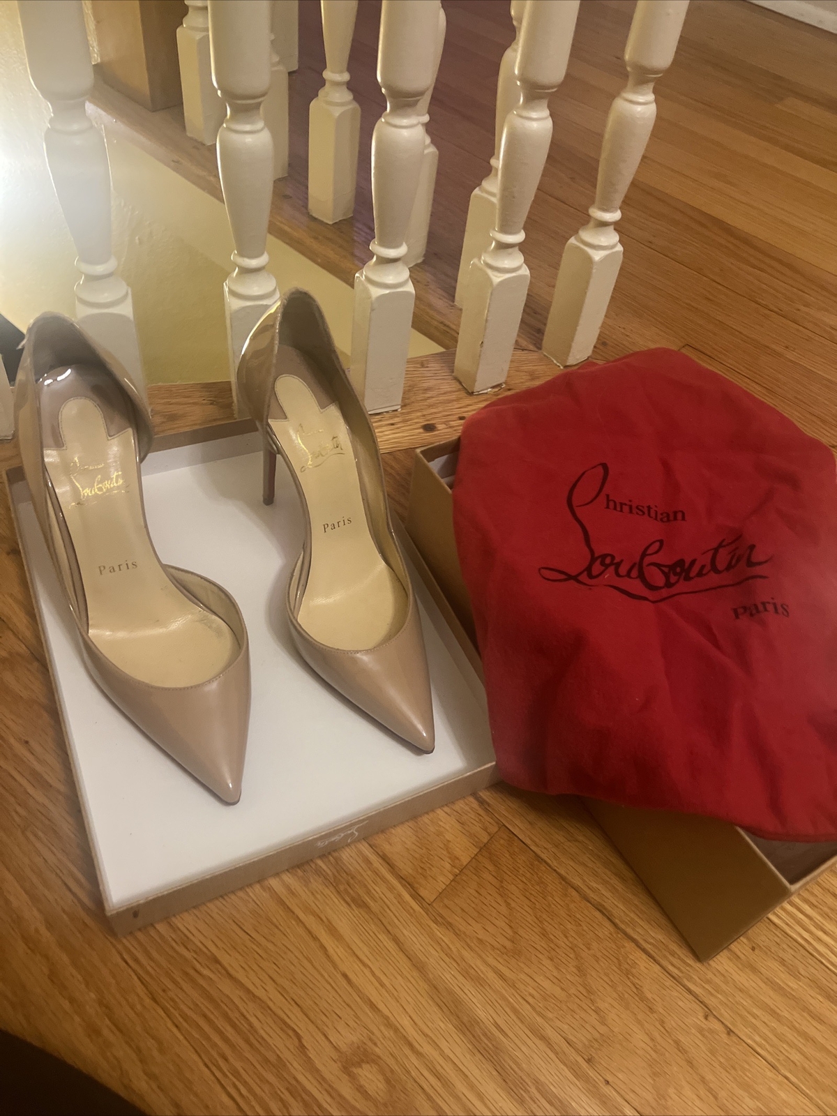 Christian Louboutin Iriza Patent 100 Red Sole High-H… - Gem