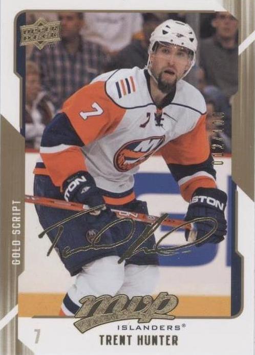 2008-09 Upper Deck MVP - Trent Hunter #184 Gold Script /100 for sale ...