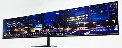 MULTI SCREEN FRAMELESS MONITOR BUNDLE SETUP NEW 72" 3 x 24" THIN | eBay UK
