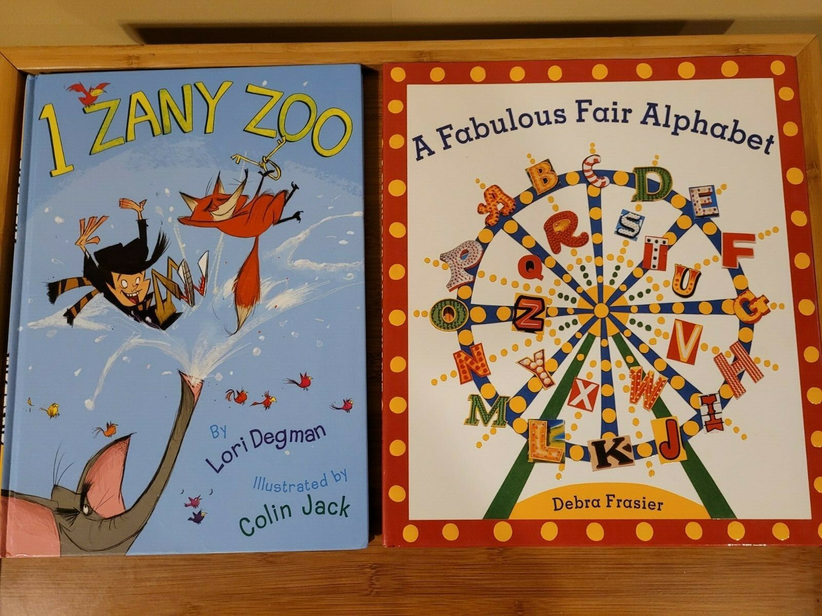 Lot of two children's Hardcover --1 Zany Zoo and A Fabulous Fair ...