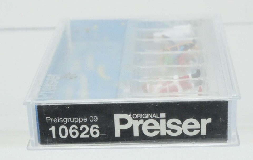 Preiser Mini-Figures 10626, Santa Father Christmas, Children, Snowman ...