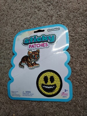 Imperial Reusable Sticky Patches Tiger & Smiley Face | eBay