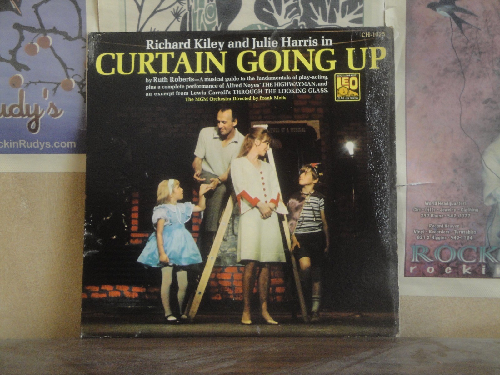 RUTH ROBERTS RICHARD KILEY JULIE HARRIS, CURTAIN GOING UP - LEO LP CH ...