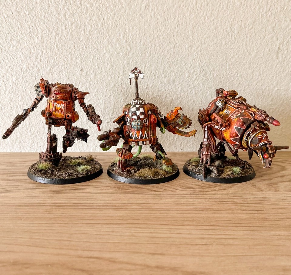 Warhammer 40k Xenos - Painted Orks Bad Moons Army - BoxedUp (272) | eBay