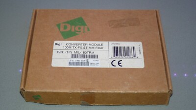 Digi MIL-180T 100M TX-FX ST MM Fiber Converter Module | eBay