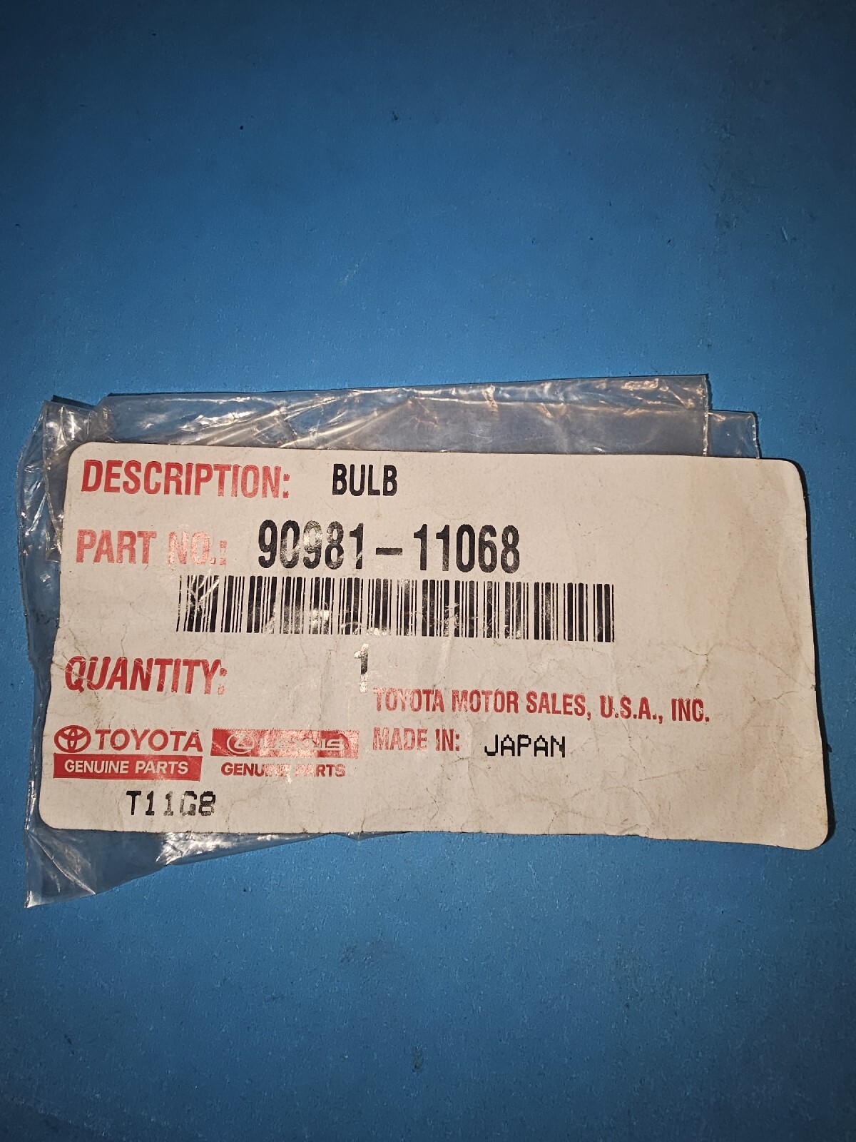 NEW OEM Genuine Toyota Tail Lamp Bulb 90981-11068 (B3) | eBay