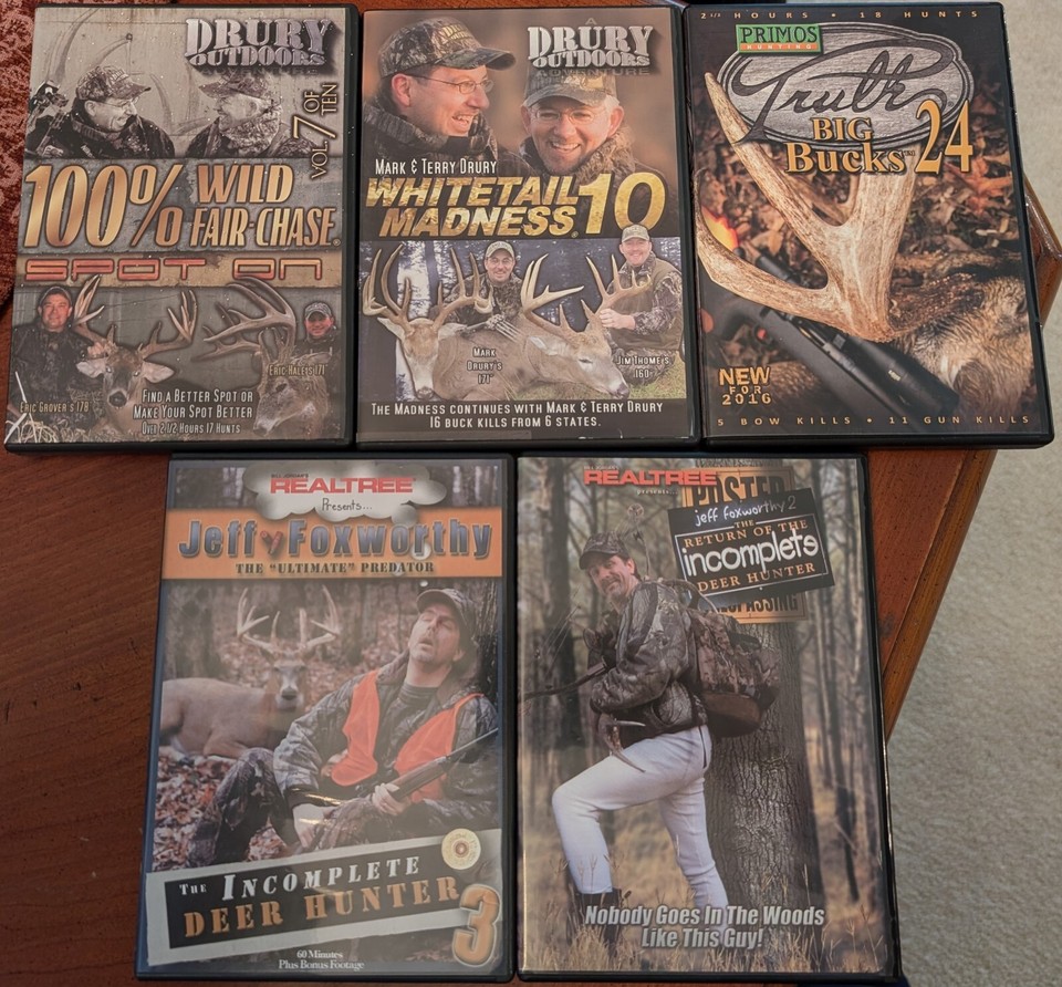 17 Deer Hunting DVDs Monster Bucks, Primetime Bucks, Drury Outdoor ...
