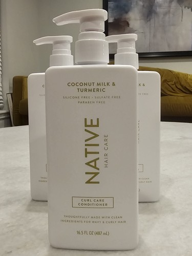 Native Curl Care Conditioner, Coconut Milk & Turmeric, Sulfate ...