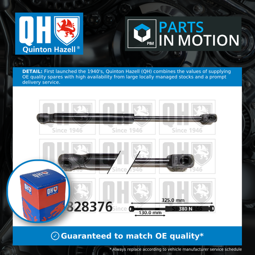 Bonnet Gas Strut fits RANGE ROVER Mk4 L405 2.0 2017 on Spring Lift ...