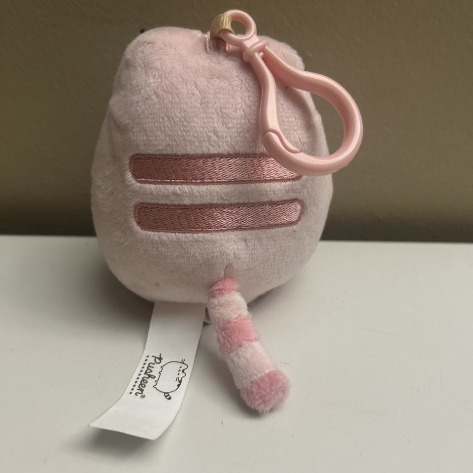 Pusheen Mystery Plush Pink Clip On Eating Chocolate Chip Cookie Spin ...