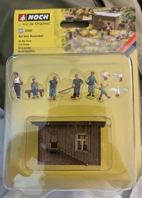 NOCH HO SCALE ON THE FARM FARM Geese Amish SCENE 12040 New | eBay
