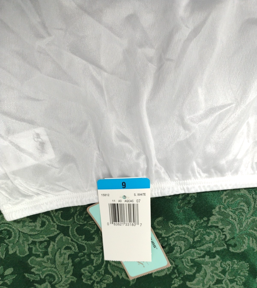 VTG NWT VANITY FAIR Granny Panties Brief Satiny Nylon White Size 9 2XL ...