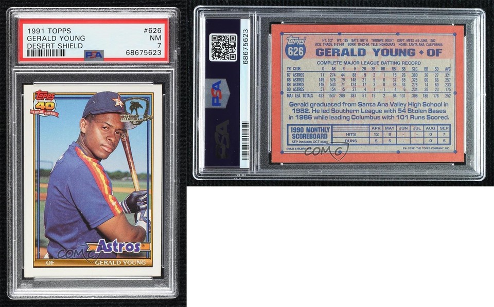 1991 Topps Operation Desert Shield Gerald Young #626 PSA 7 | eBay
