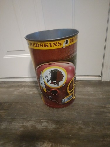 Washington Redskins NFL Football Wincraft Metal Trash Can 15” Tall | eBay