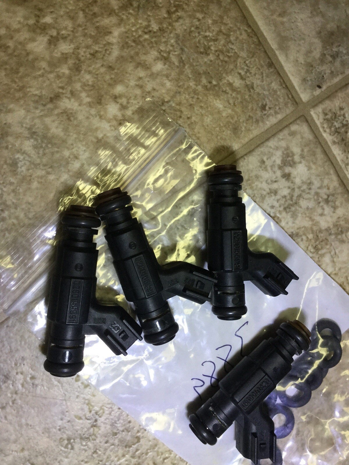 Fuel Injectors x 4 O.E.M Bosch 0280155991 for Mini Cooper R50 R52 02-06 ...