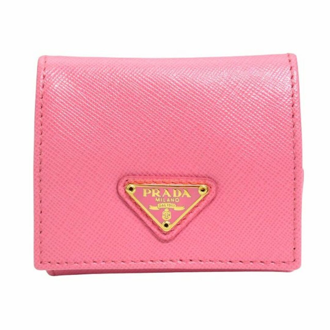 Prada Triangle Logo Saffiano Leather Coin Case Purse … - Gem