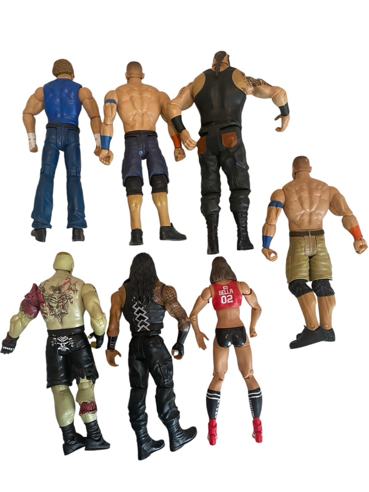 WWE Wrestling Toy Lot 11 Figures Belt Money Bank Case Working ...