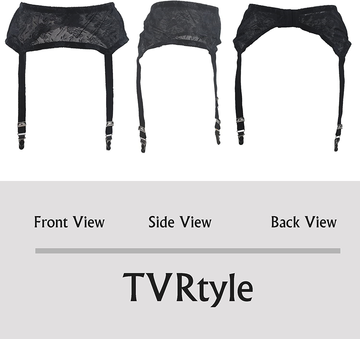 TVRtyle Women Vintage 4 Straps Metal Buckles Sexy Garter Belts for ...