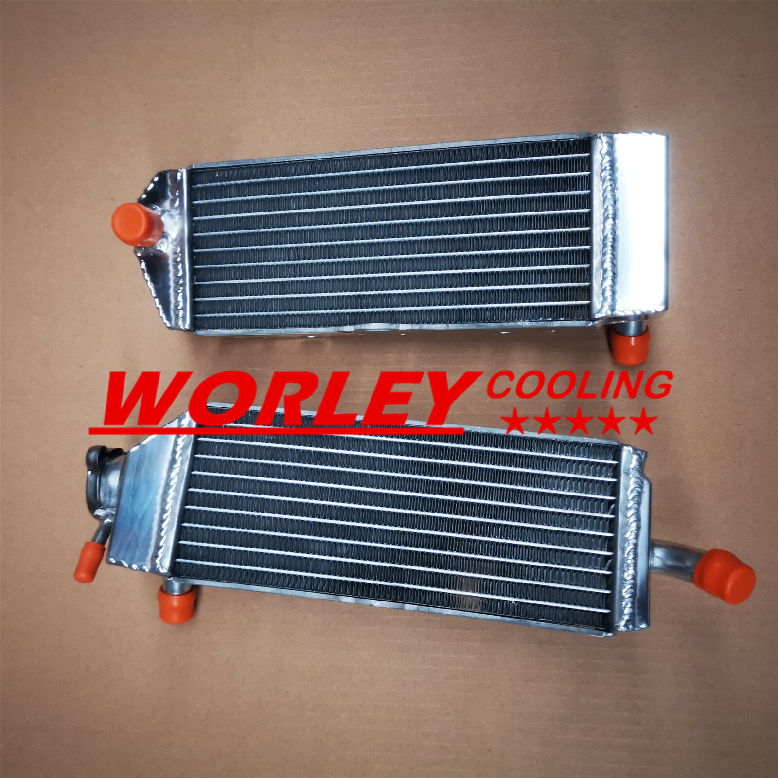 NJ-RH&LH aluminum Radiator FOR SUZUKI RM125 1989 1990 ALLOY RM 125 89 ...