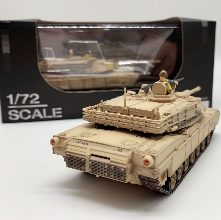 1/72 U.S. Army M1A2 Abrams Main Battle Tank Desert Color Display Model ...