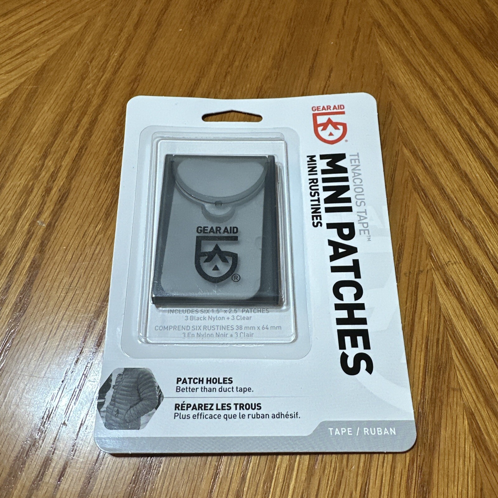 Gear Aid Tenacious Tape Mini Patches Repair Contains 3 black Nylon 3 ...