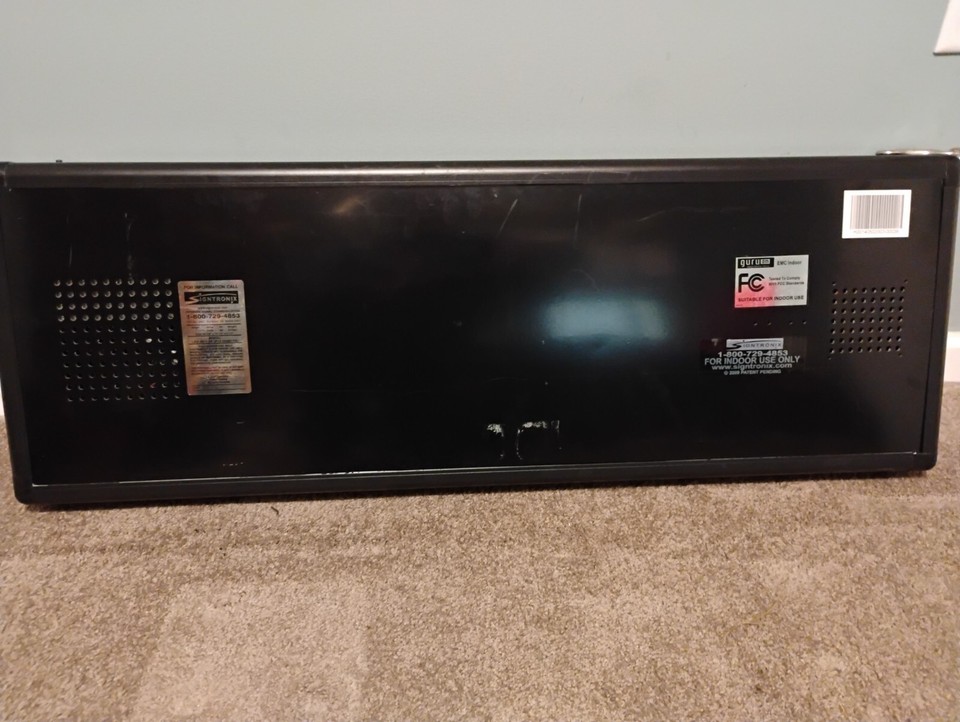 Signtronix LED Indoor Sign LED-40-3-SX With Guru Media Software! 14" x ...