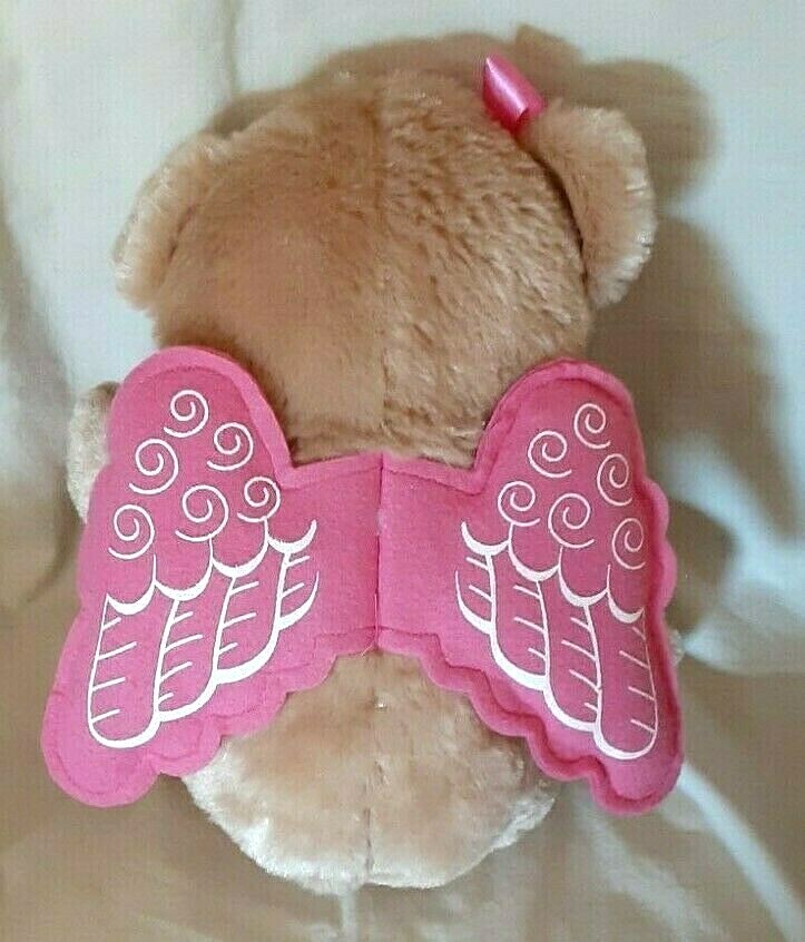 Progressive Seraphina Tan Teddy Bear Plush Animal Pink Wings Bow 2018 ...