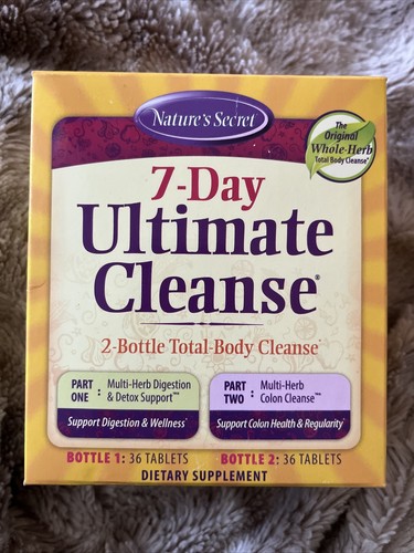 Nature’s Secret 7-Day Ultimate Cleanse 2-Part Total-Body Cleanse Exp 06 ...