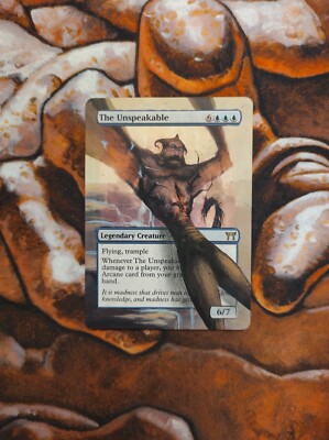 Magic the Gathering The Unspeakable Hand Painted Custom MTG Altered Art ...