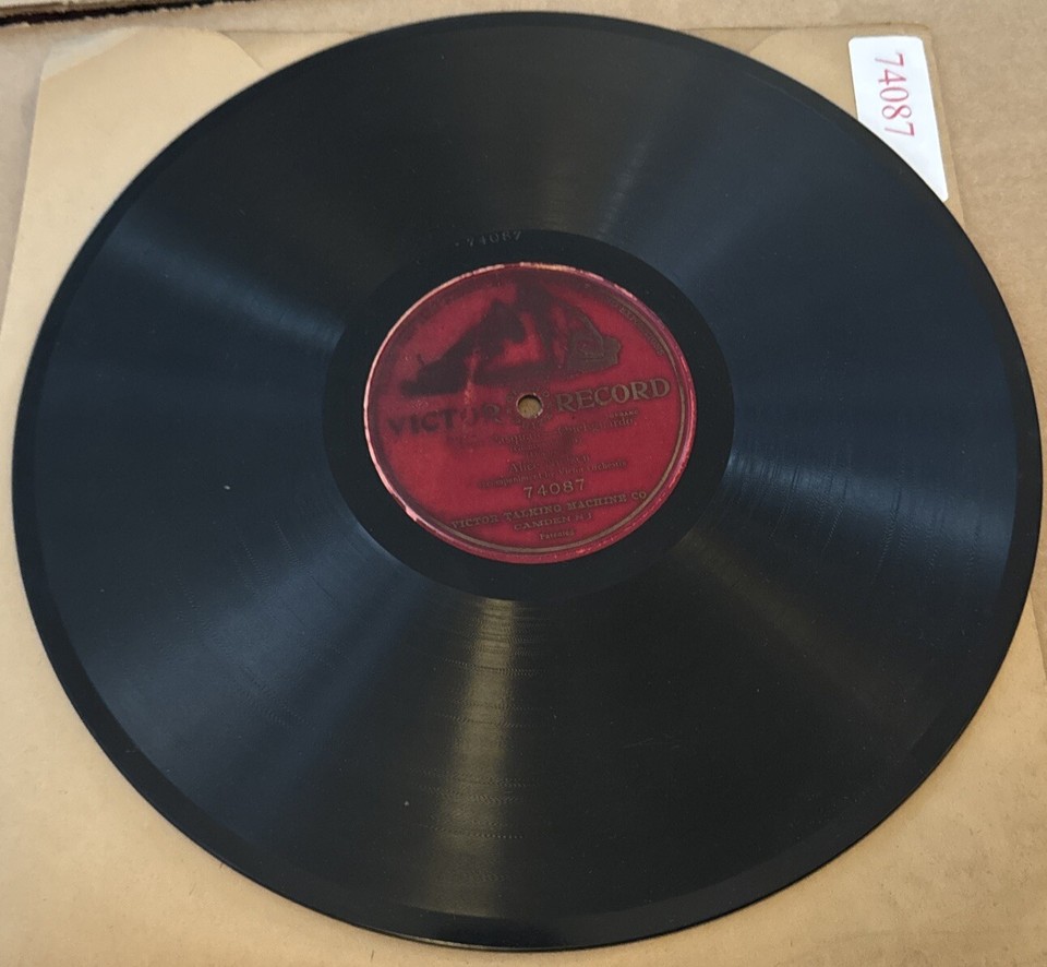 12” Victor Grand Prize 78 RPM Alice Nielsen - Don Pasquale Ouel Guardo ...