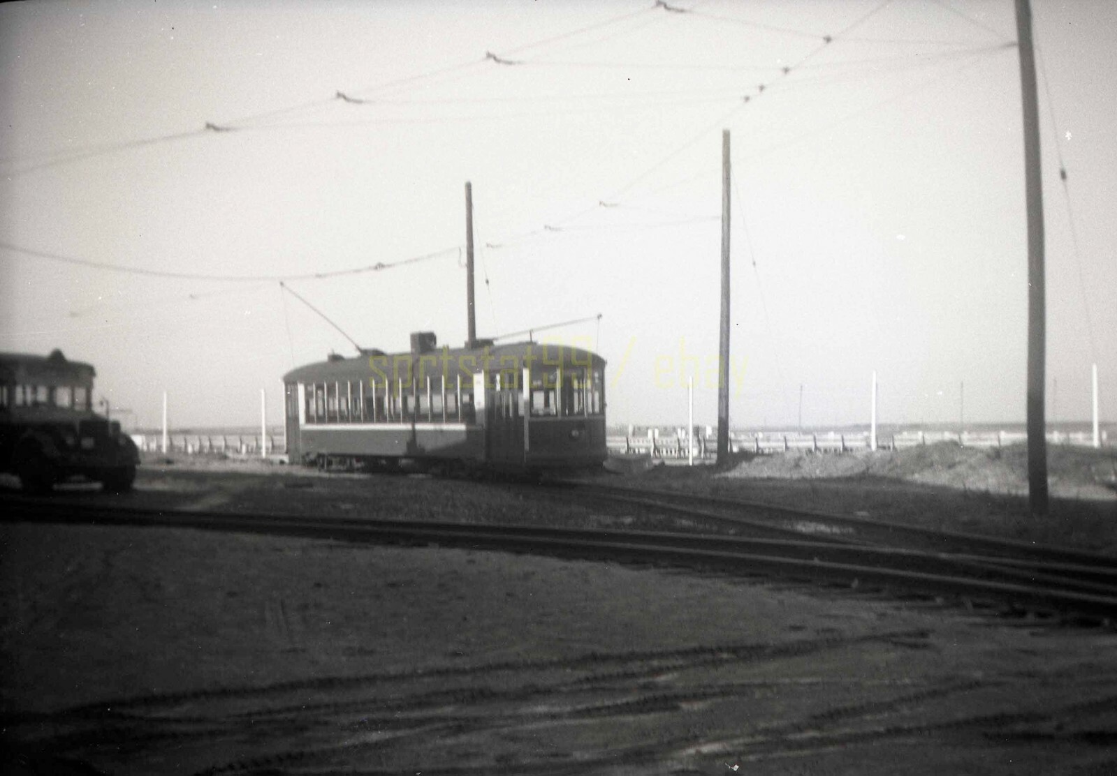 Atlantic City / Shore Fast Line Interurban Car - Vtg Railroad Negative ...